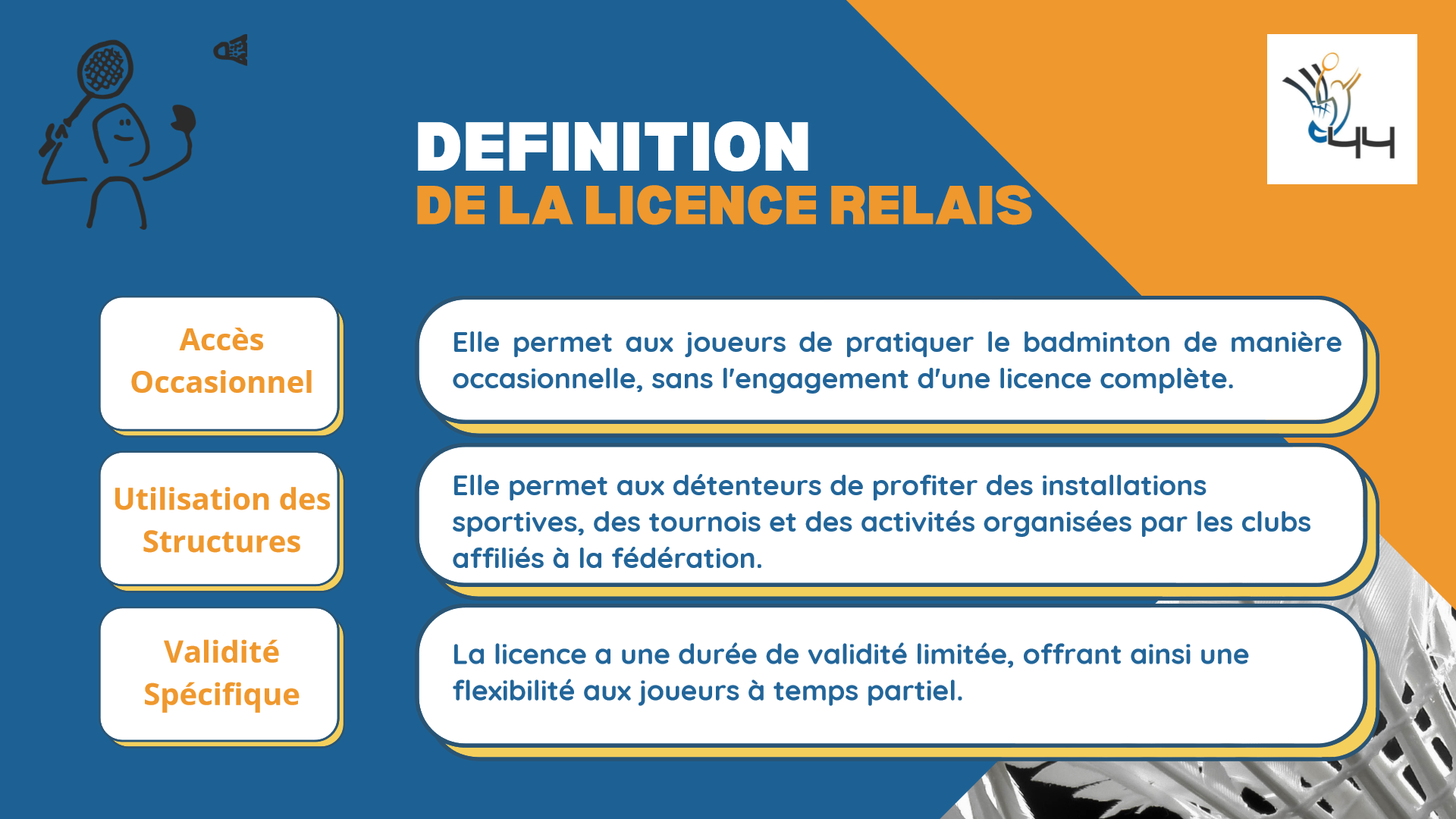Licence relais – CODEP44