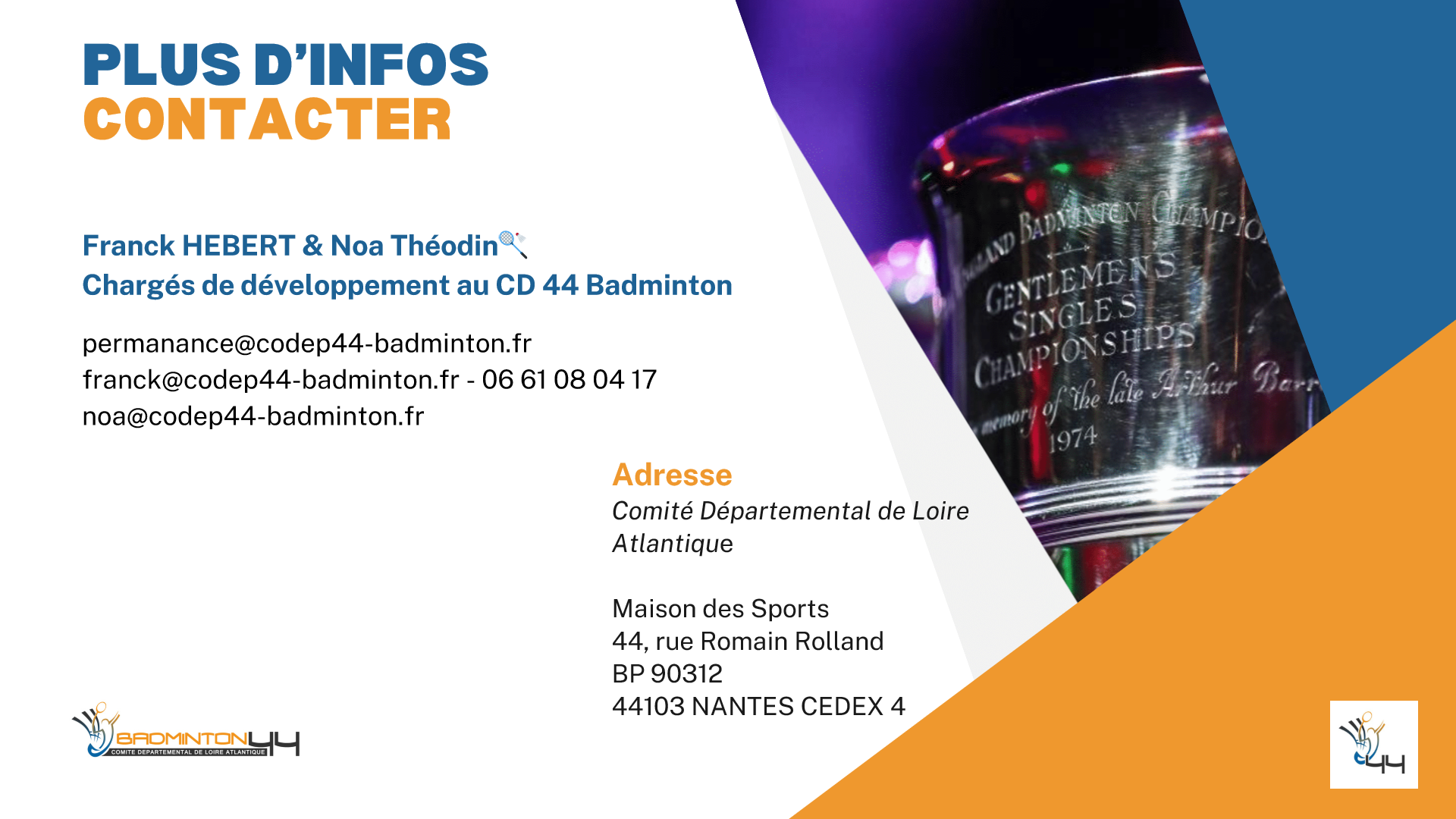 Licence relais – CODEP44